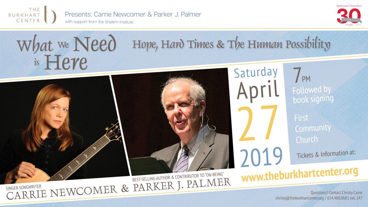 Newcomer Palmer - screen graphic - The Spiritual Life & Learning Center